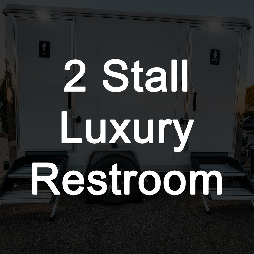 2 Stall Luxury Restroom Rental – Luxury Affordable Restrooms